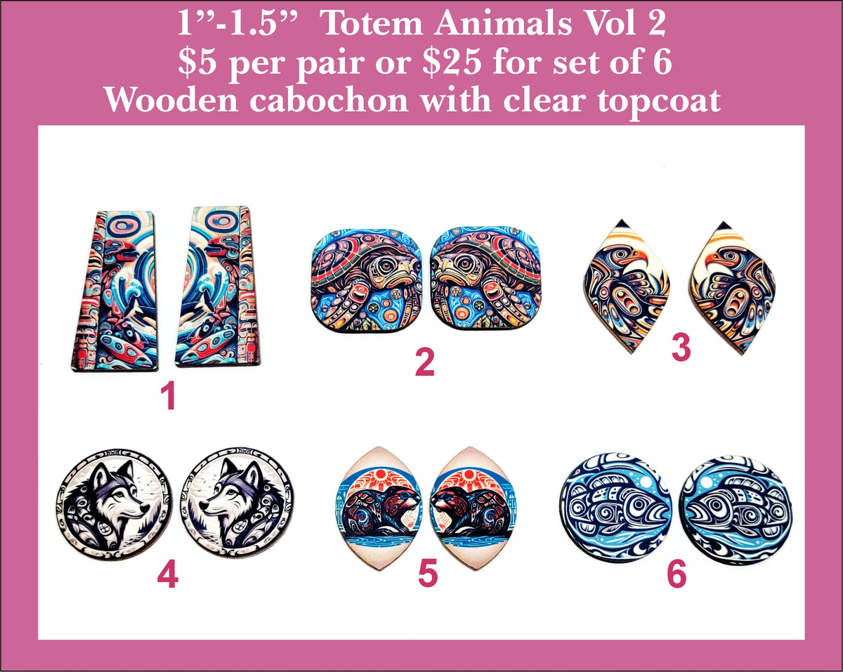 1'' to 1.5'' Totem Animals Vol 2 – The Busy Beaver