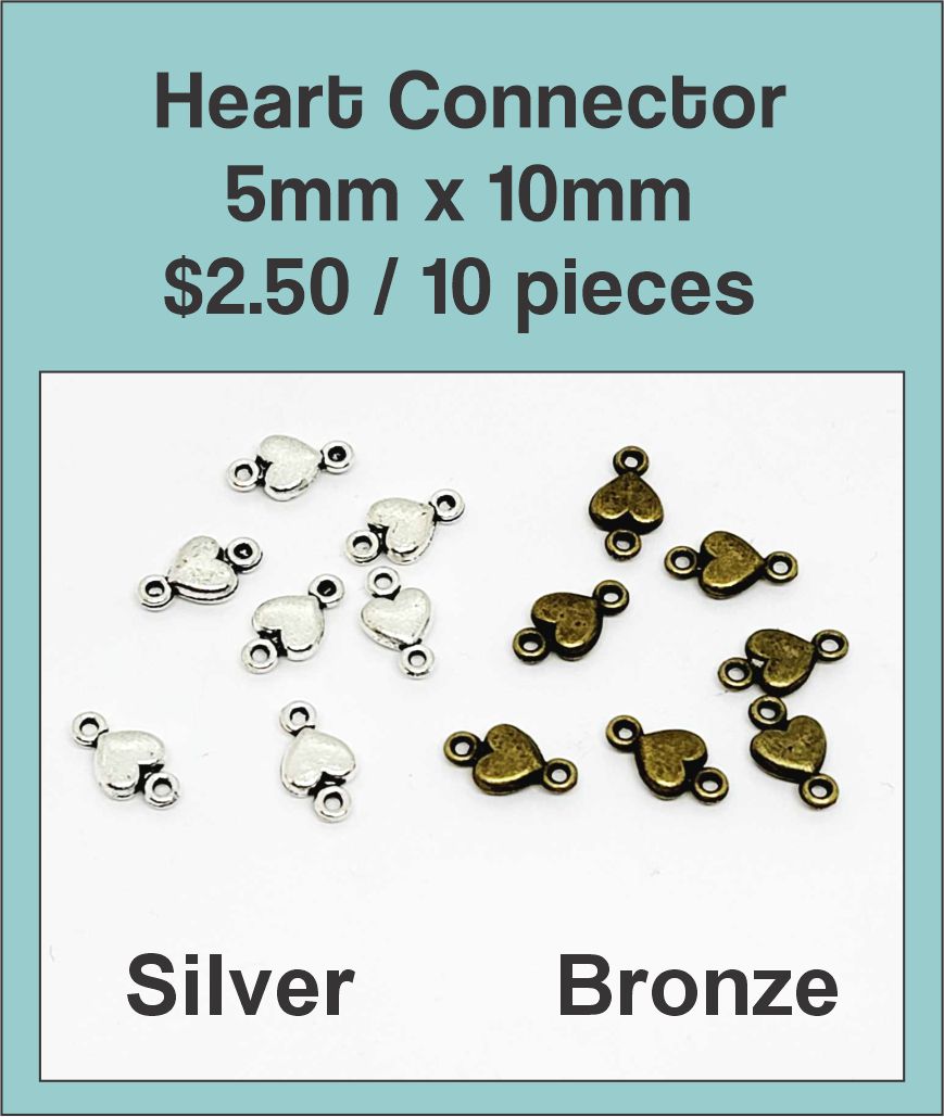 5mm x 10mm Heart Connector – The Busy Beaver